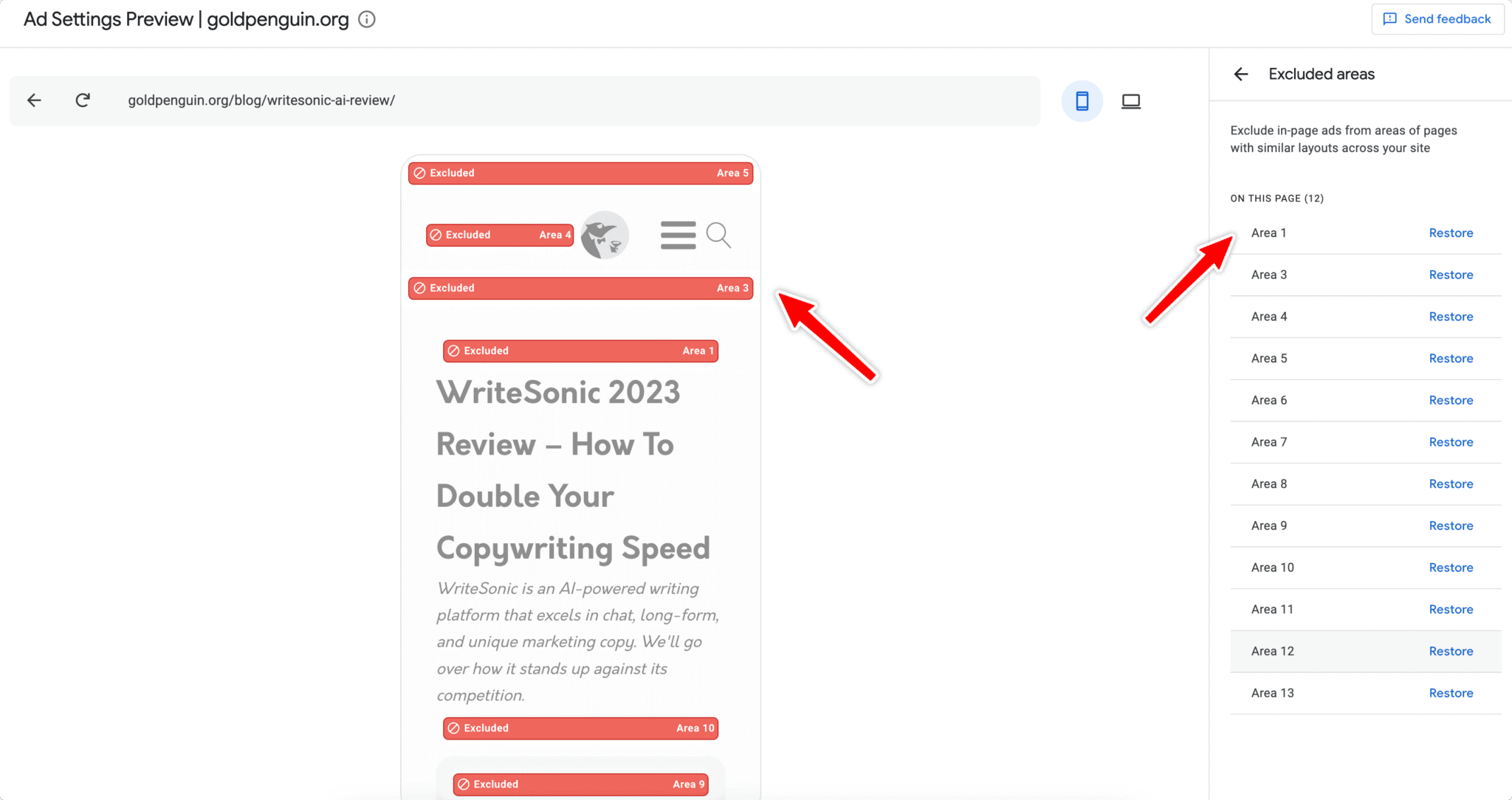How To Fix CLS Shifting When Using Google AdSense | Gold Penguin