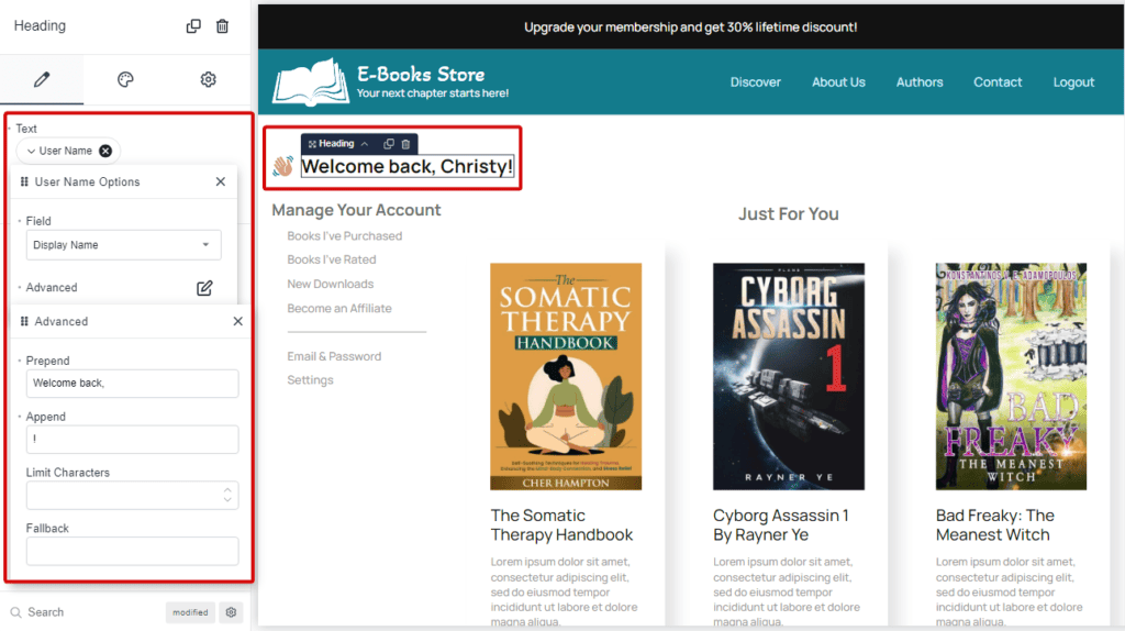 How to Style a User Account Page in Breakdance | Gold Penguin