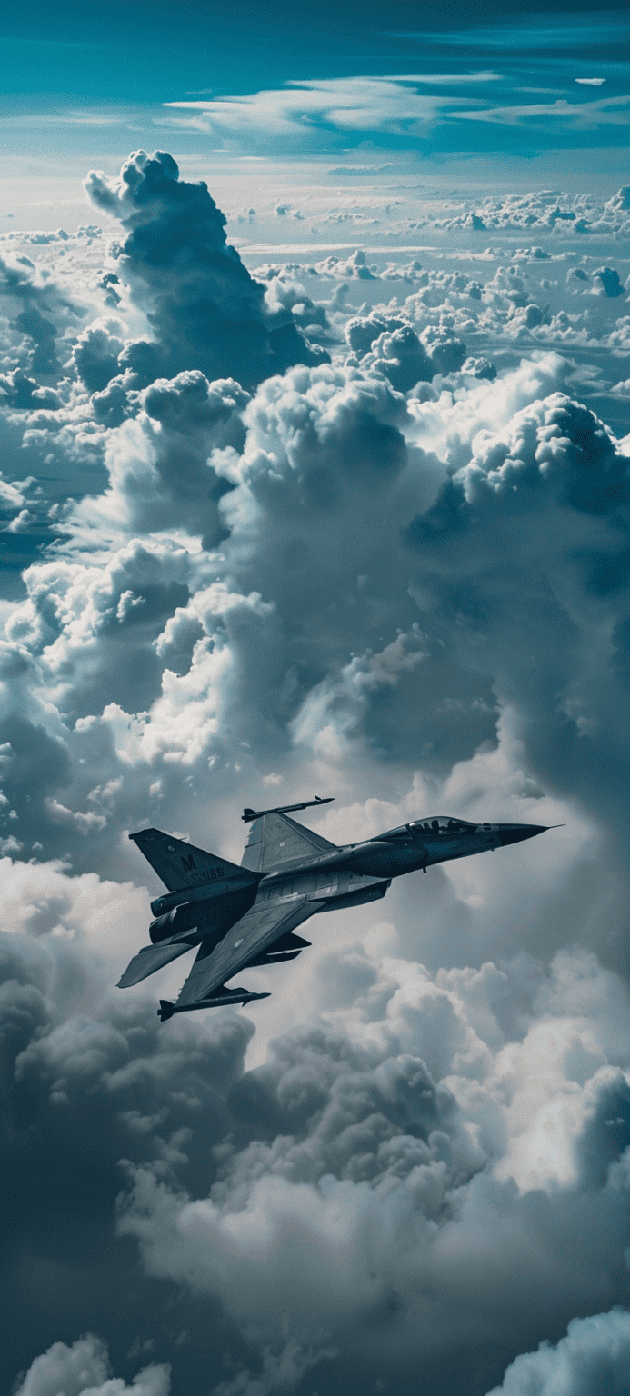 25+ Fighter Jet Phone Wallpapers Made with Midjourney | Gold Penguin