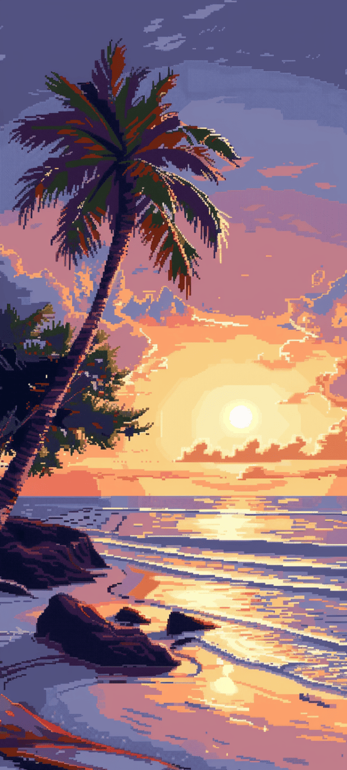 54 Incredibly Stunning Pixel Art Phone Wallpapers Made By Midjourney Gold Penguin 