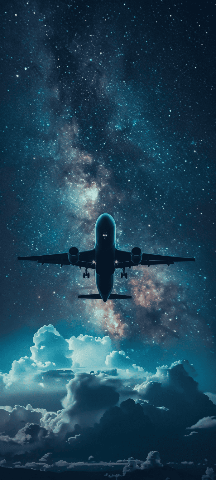 89+ Airplane Phone Wallpapers Made with Midjourney | Gold Penguin