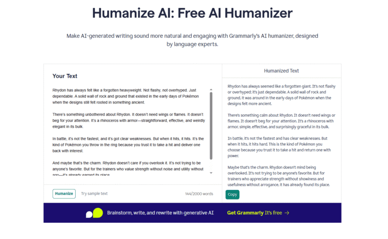 Undetectable AI vs. Grammarly’s AI Humanizer: What Works Best? | Gold ...